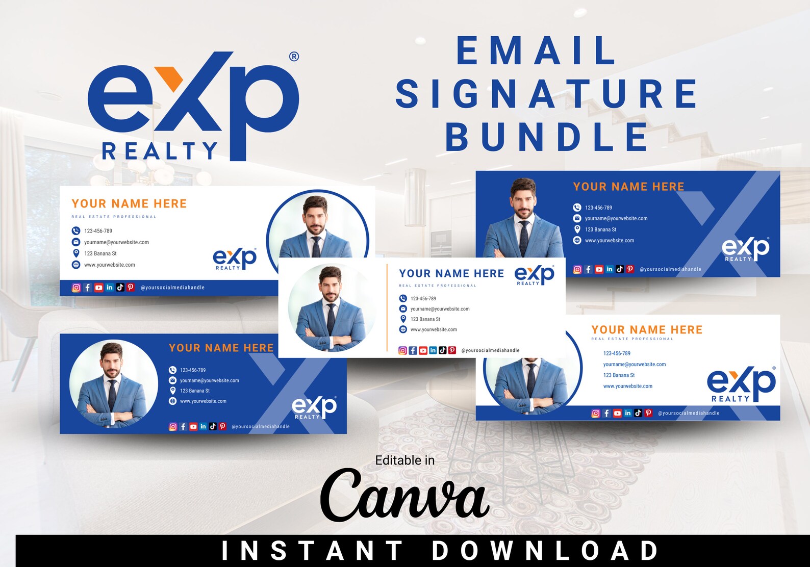 EXP Realty Email Signature BUNDLE - Luxury Email Signature - Gmail ...