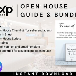 EXP Realty Open House BUNDLE - Luxury Open House Kit - Real Estate ...