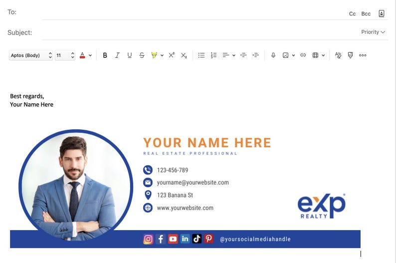 EXP Realty Email Signature - Professional Email Signature for Gmail ...