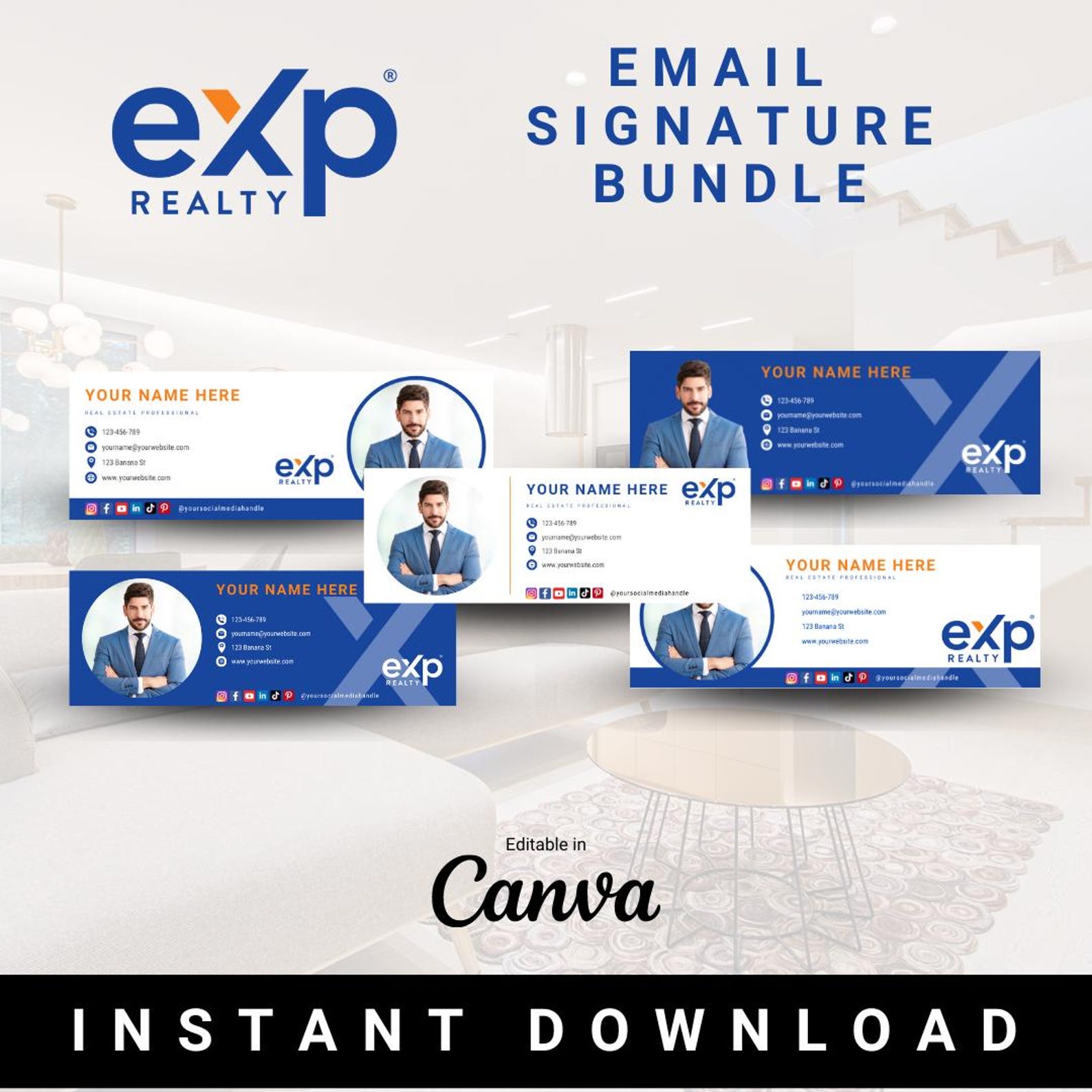 EXP Realty Email Signature BUNDLE - Luxury Email Signature - Gmail ...