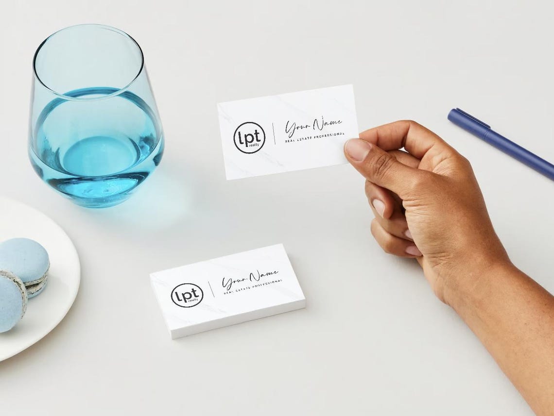 LPT Realty Business Card - Luxury Business Card With QR Code - Real ...