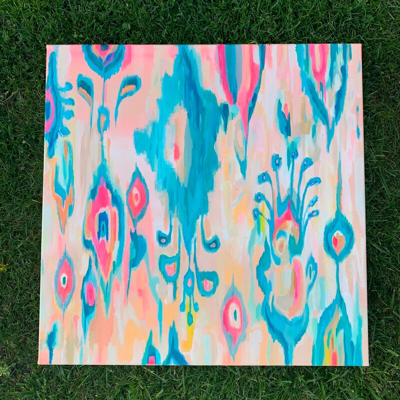 Ikat Painting - Etsy
