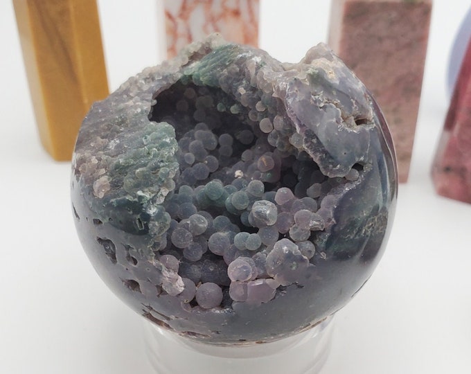 Grape Agate Spheres Natural Agate Gemstone Spheres Crystal Agate Unique ...