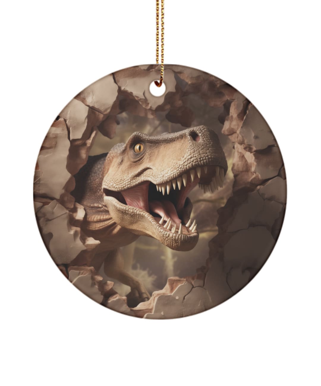 Dinosaur Ornament | T-rex Ornament | Dino Christmas Ornament Dinosaur ...