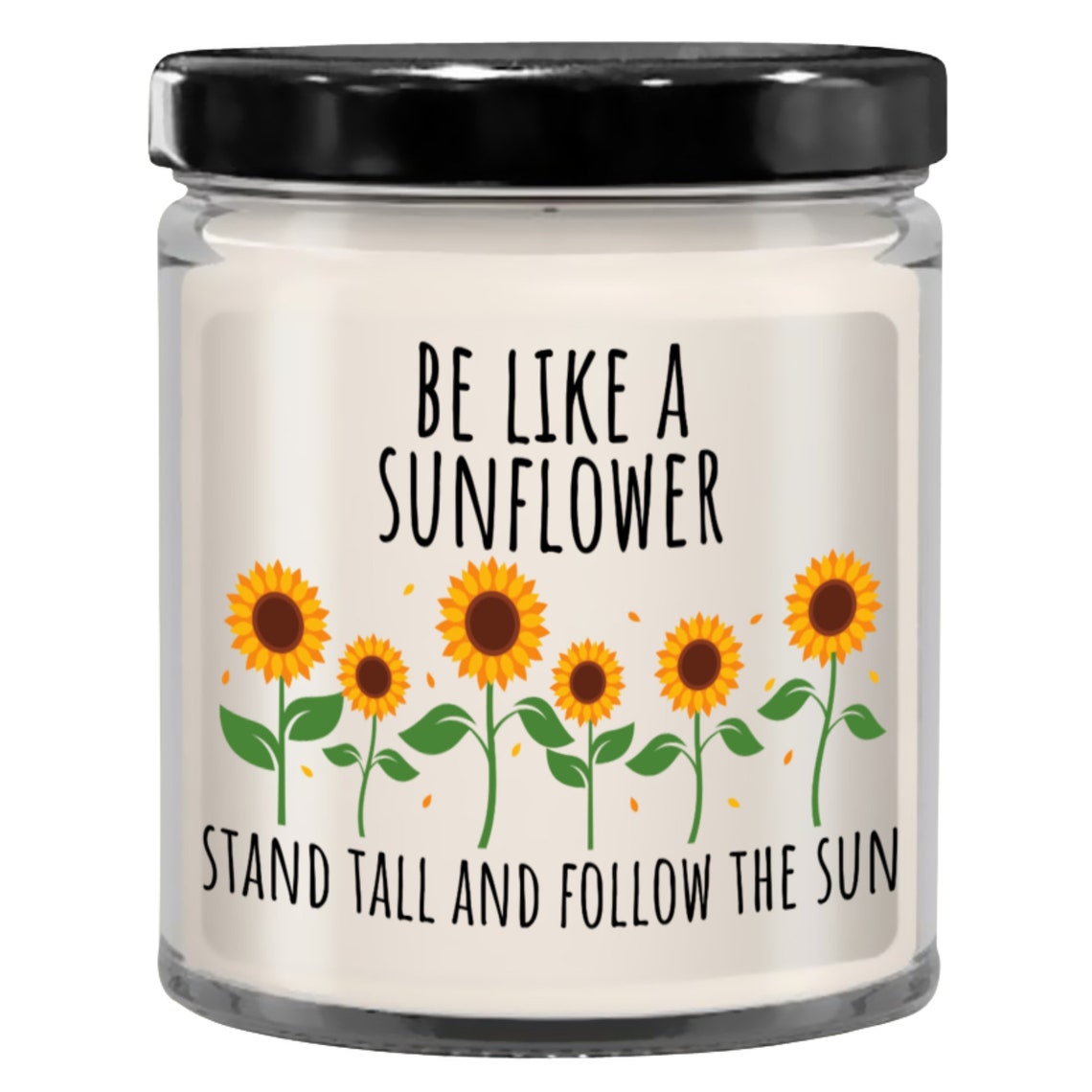 Stand Tall Sunflower Saying Gift | Inspirational Candle | Motivational ...