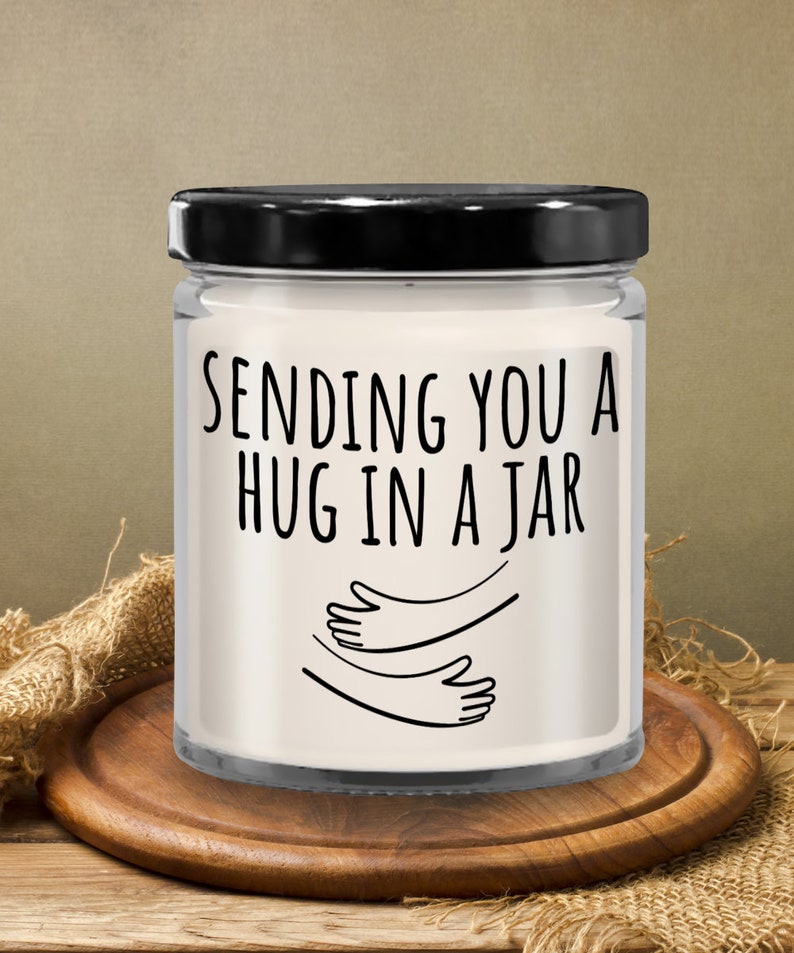 Hug in A Jar Candle Hug Gift Friend Candle Get Well Soon Candle ...