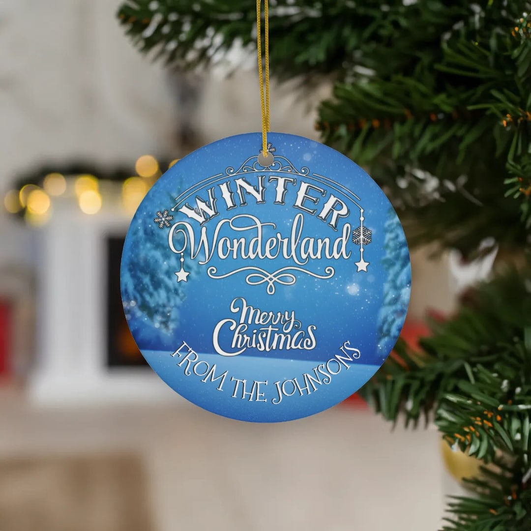 Winter Wonderland Ornament | Personalized Gift Ornament With Name ...