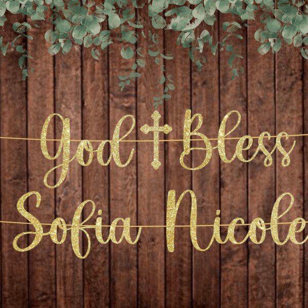 God Bless Banner - Etsy
