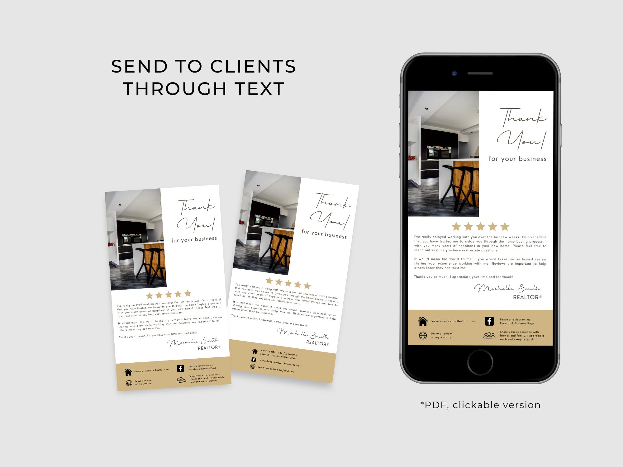 Real Estate Textable Review Template Textable Review Request - Etsy