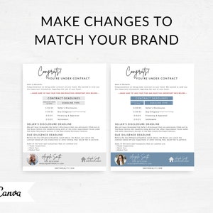 Modern Real Estate Under Contract Flyer, Realtor Under Contract Flyer ...