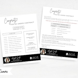 Modern Real Estate Under Contract Flyer, Realtor Under Contract Flyer ...