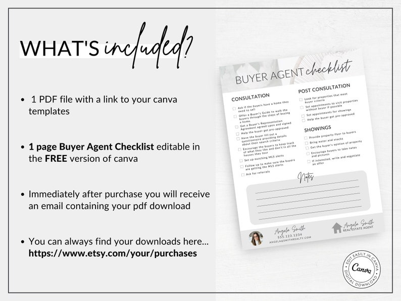 Buyer Agent Checklist Real Estate Agent Checklist Buyer - Etsy Buyer Agent Checklist Real Estate Agent Checklist Buyer - Etsy