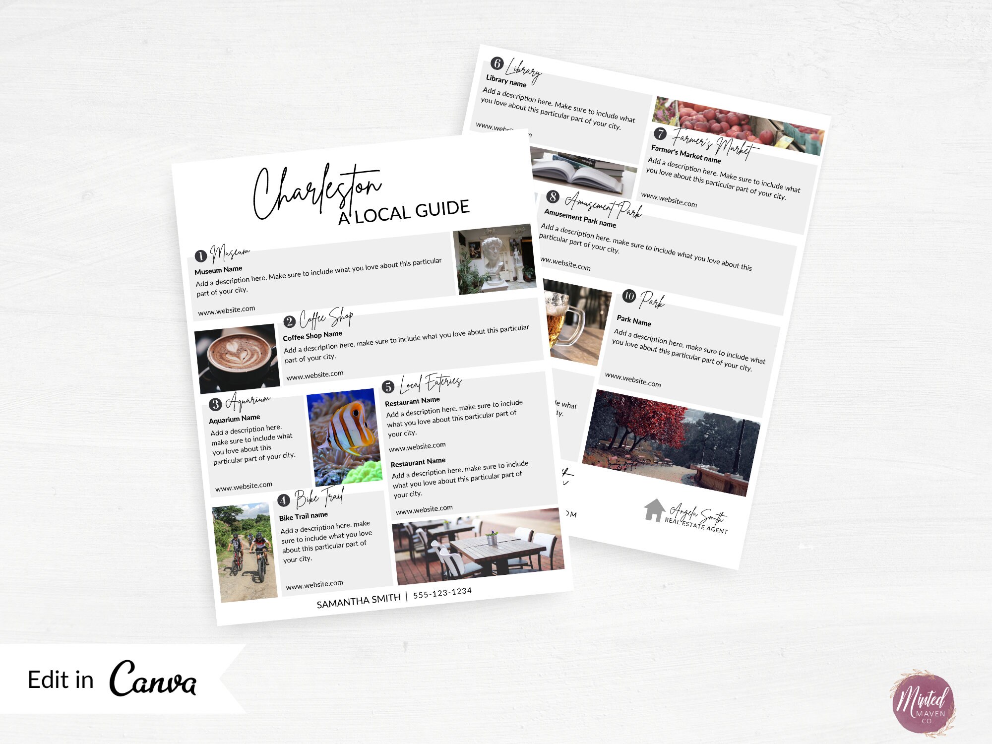 Real Estate Local Guide Flyer Template Real Estate Marketing - Etsy