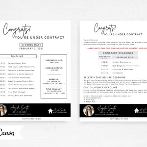 Modern Real Estate Under Contract Flyer, Realtor Under Contract Flyer ...
