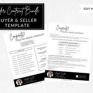 Modern Real Estate Under Contract Flyer, Realtor Under Contract Flyer ...