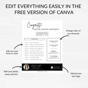 Modern Real Estate Under Contract Flyer, Realtor Under Contract Flyer ...