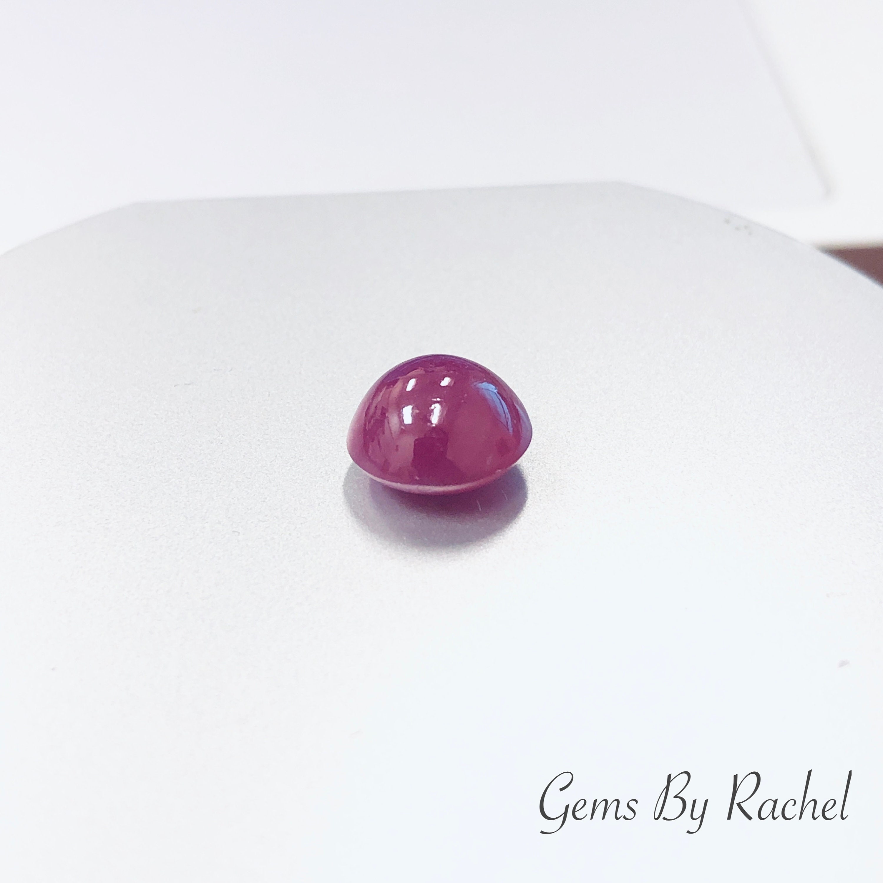 Round Cabochon Ruby NATURAL, 5.96 Cts. 10 Mm - Etsy