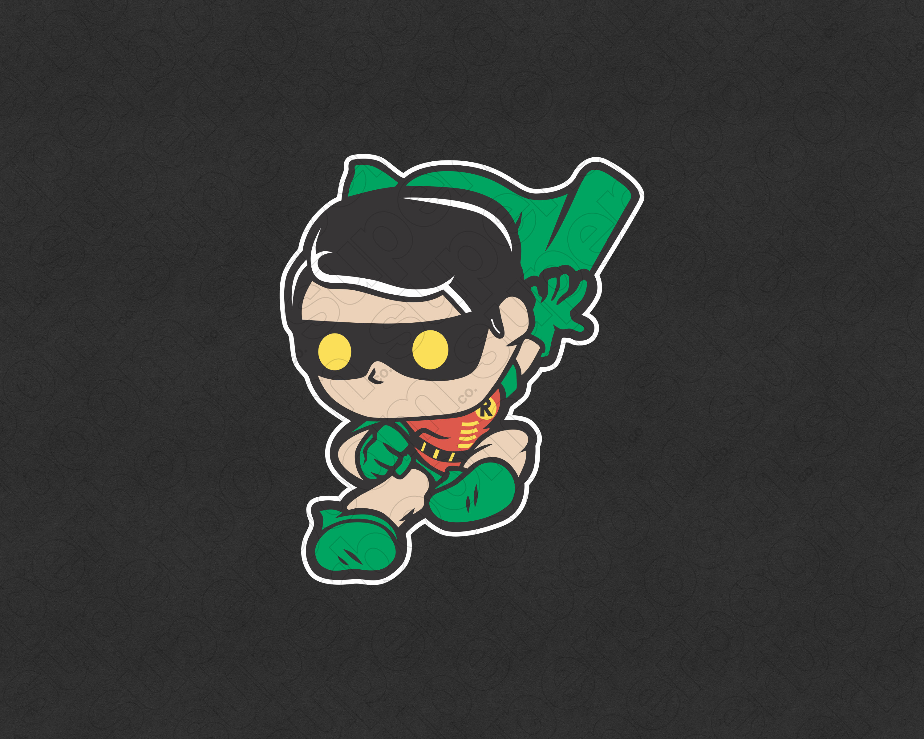 DC Robin Vector Art Digital Instant Download Scalable Printable Cut ...