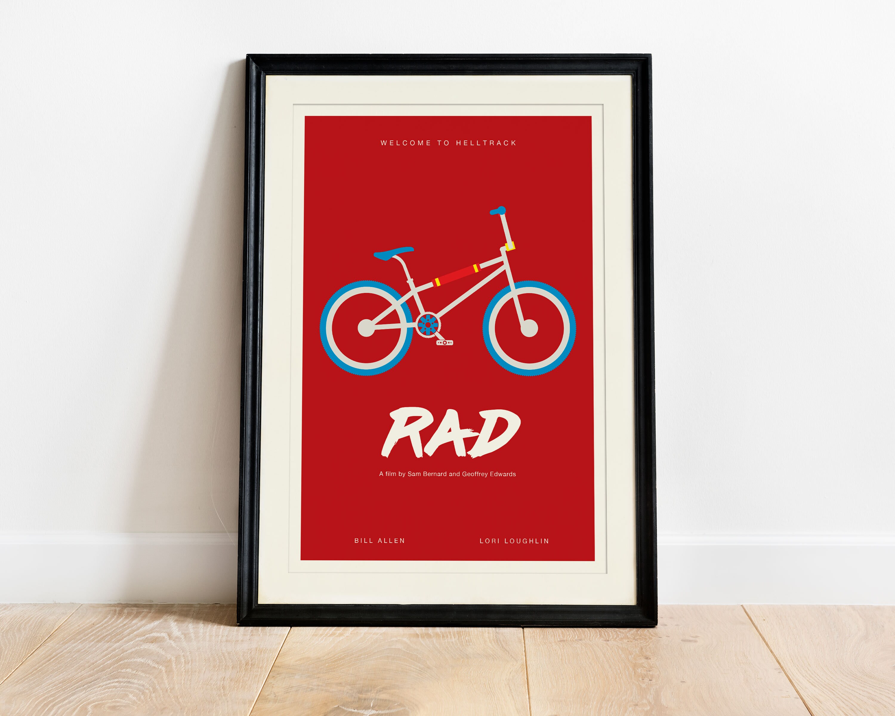 Rad Movie Poster Minimalist Print - Etsy Canada