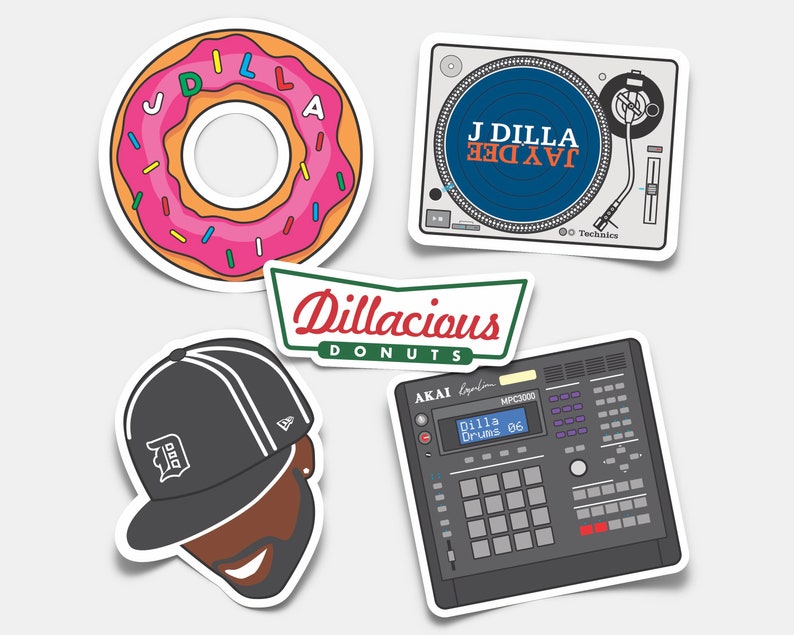 J Dilla Jay Dee Donuts 3 Sticker Pack - Etsy