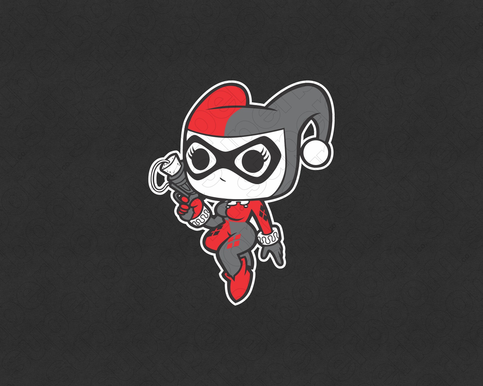 DC Harley Quinn Vector Art Digital Instant Download Scalable Printable ...