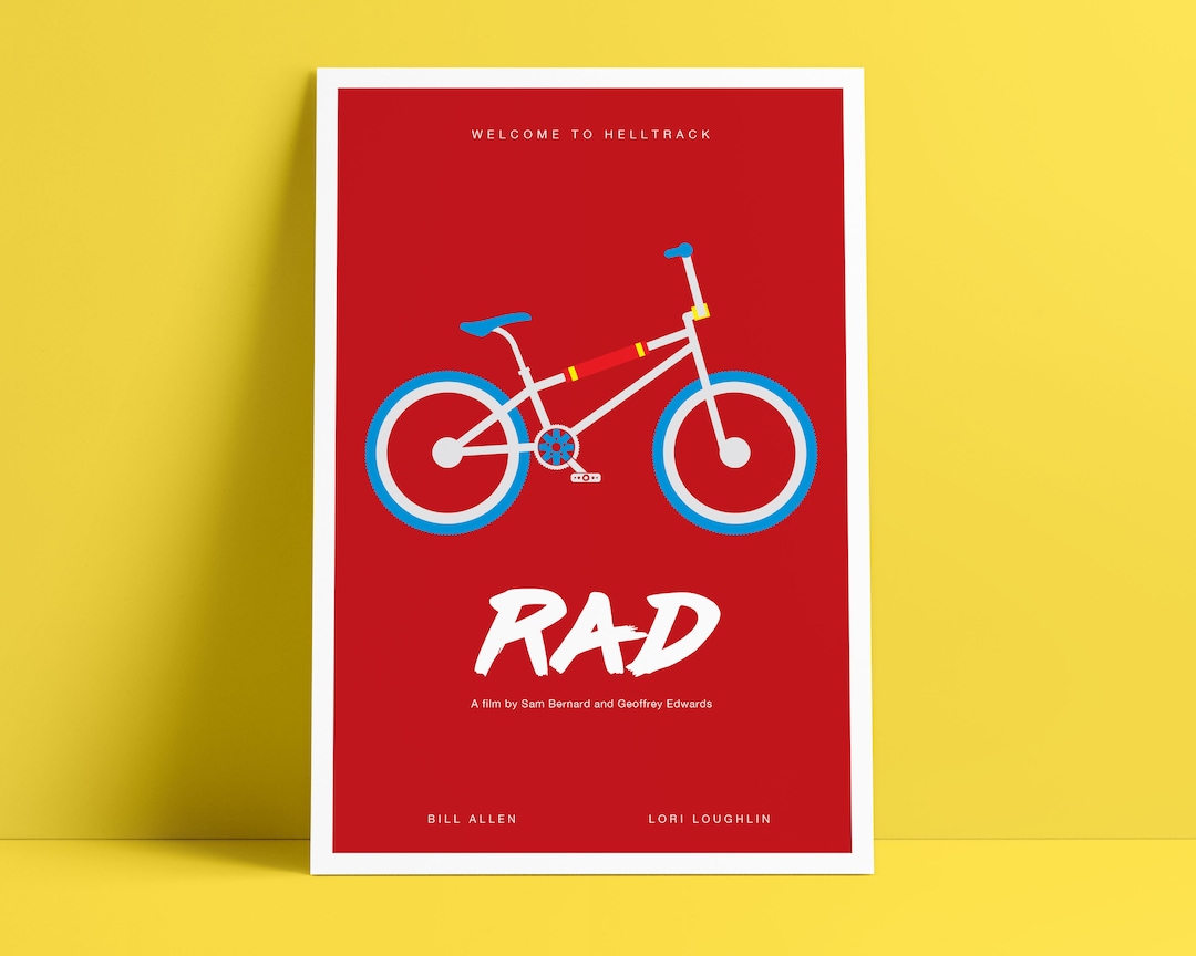 Rad Movie Poster - Minimalist - Print - Etsy