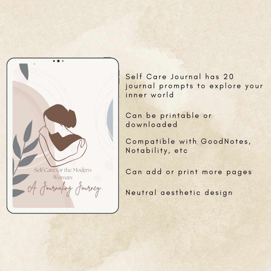 Self Care Digital Journal, Self Esteem, Therapy Tools, Mental Health ...