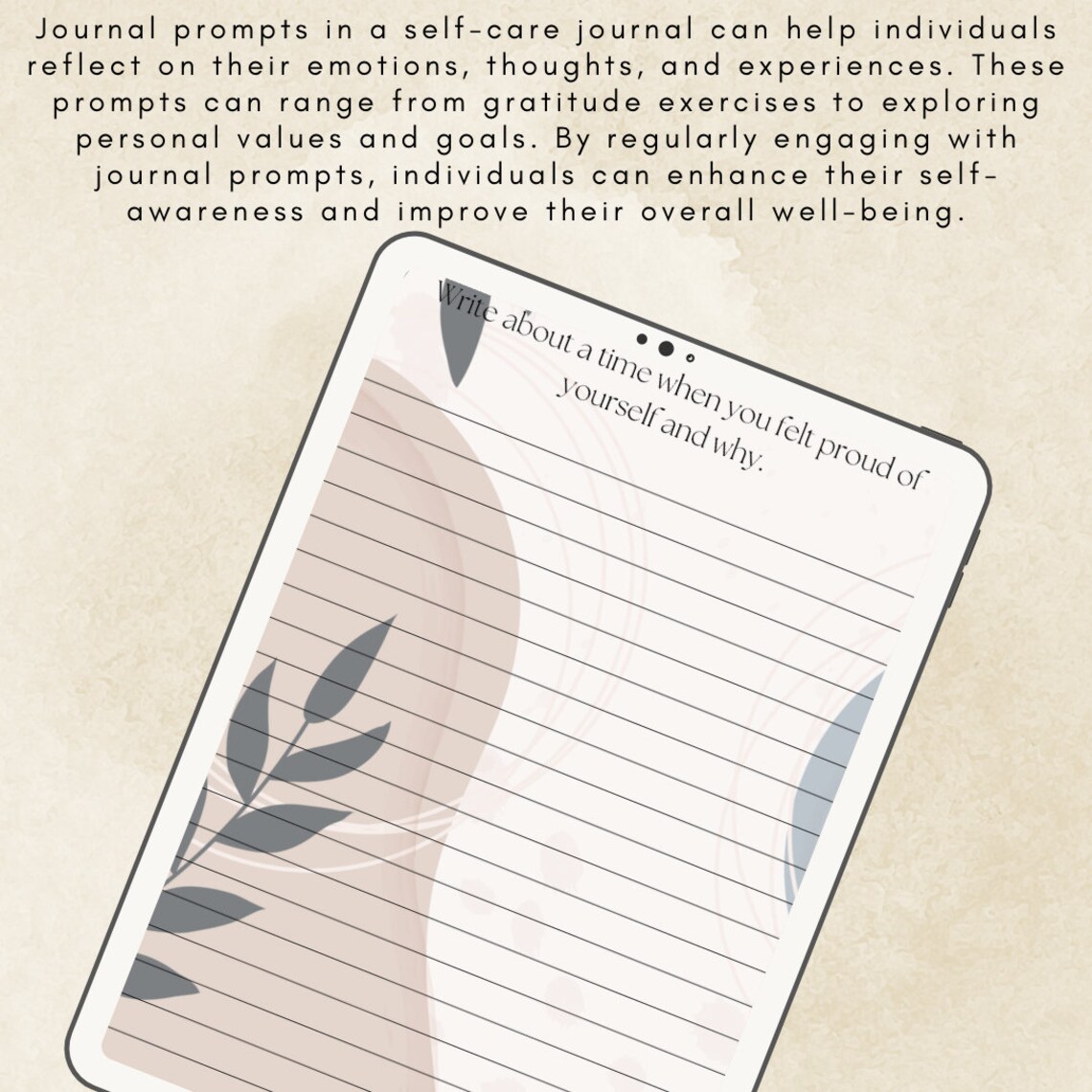 Self Care Digital Journal, Self Esteem, Therapy Tools, Mental Health ...