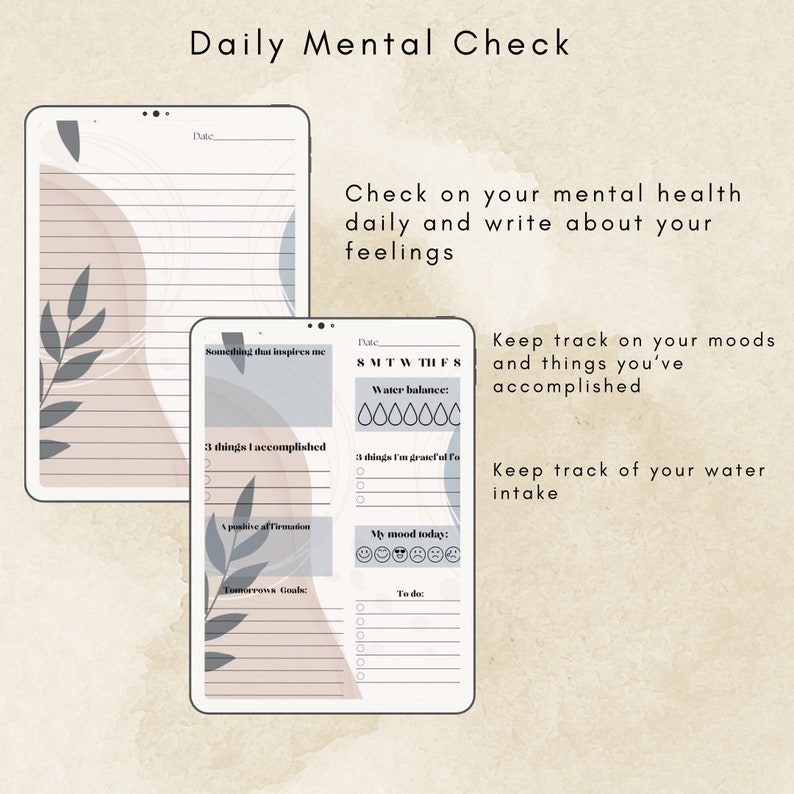 Self Care Digital Journal, Self Esteem, Therapy Tools, Mental Health ...
