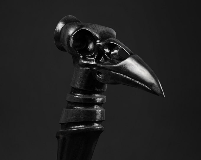 Fancy Walking Canes Black Crow Skull Walking Cane Walking - Etsy