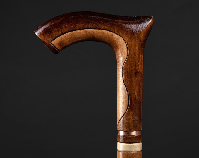 Walking Cane for Ladies Chamomile Flower, Hand-carved Pretty Cane With ...