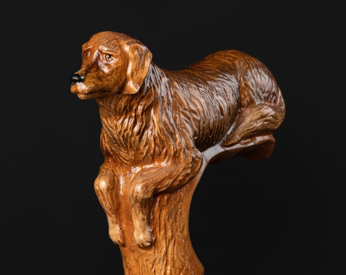 Comfort Grip Golden Retriever Walking Cane, Ergonomic Walking Stick ...