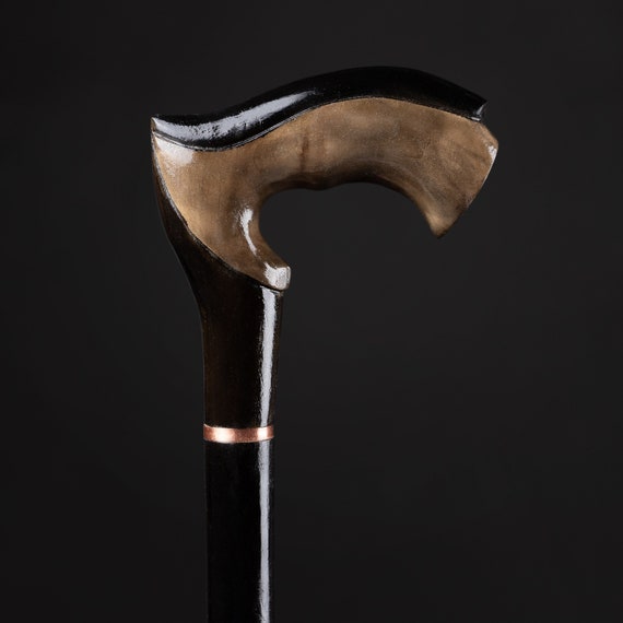 Walking Stick Tiffany & Co. 18K Gold Handled Cane, And Silverplate