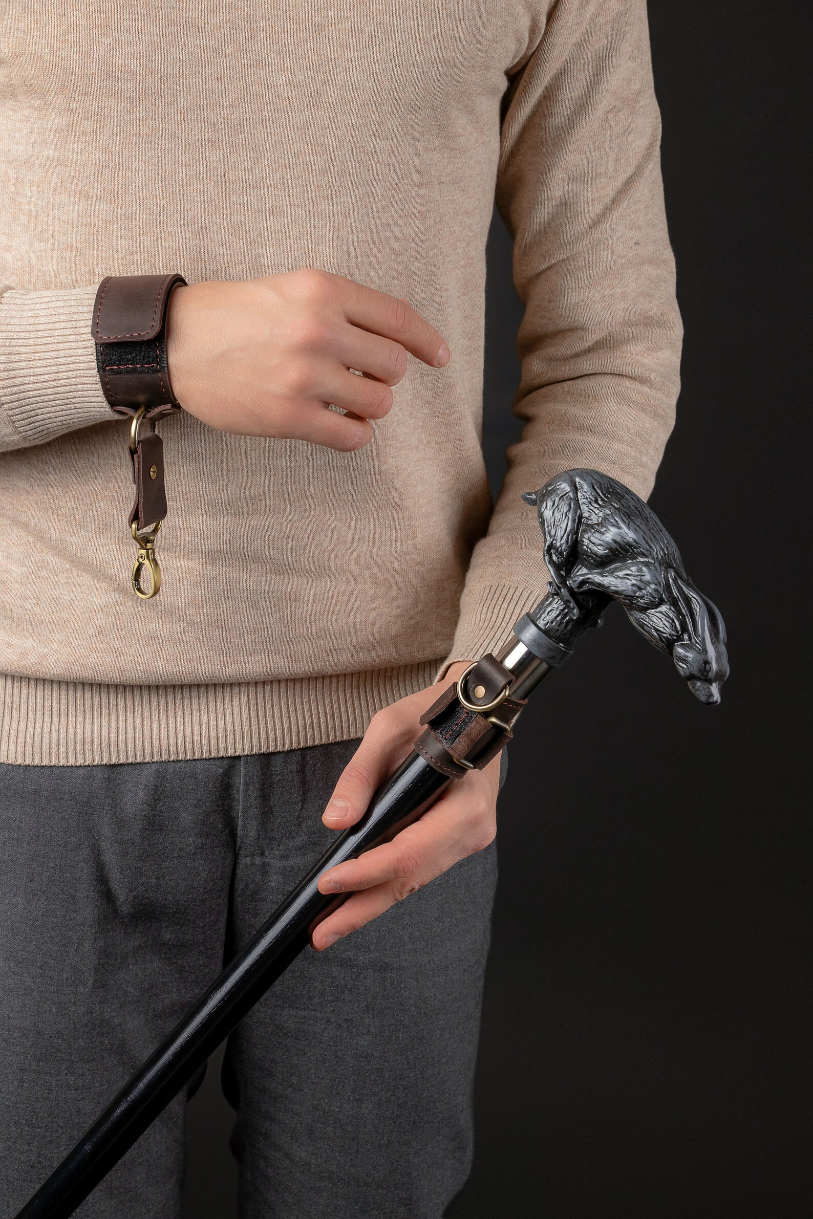 Leather Wrist Strap for Walking Cane Wristband for Walking - Etsy