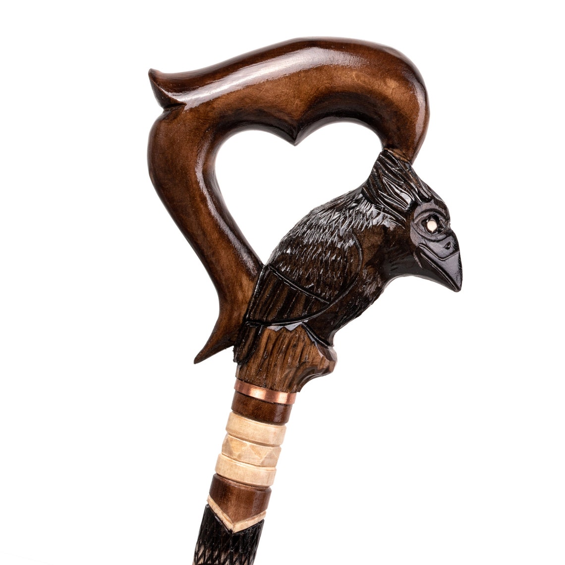 Fancy Black Raven Walking Cane Designer Crow Handle for Men and Women ...