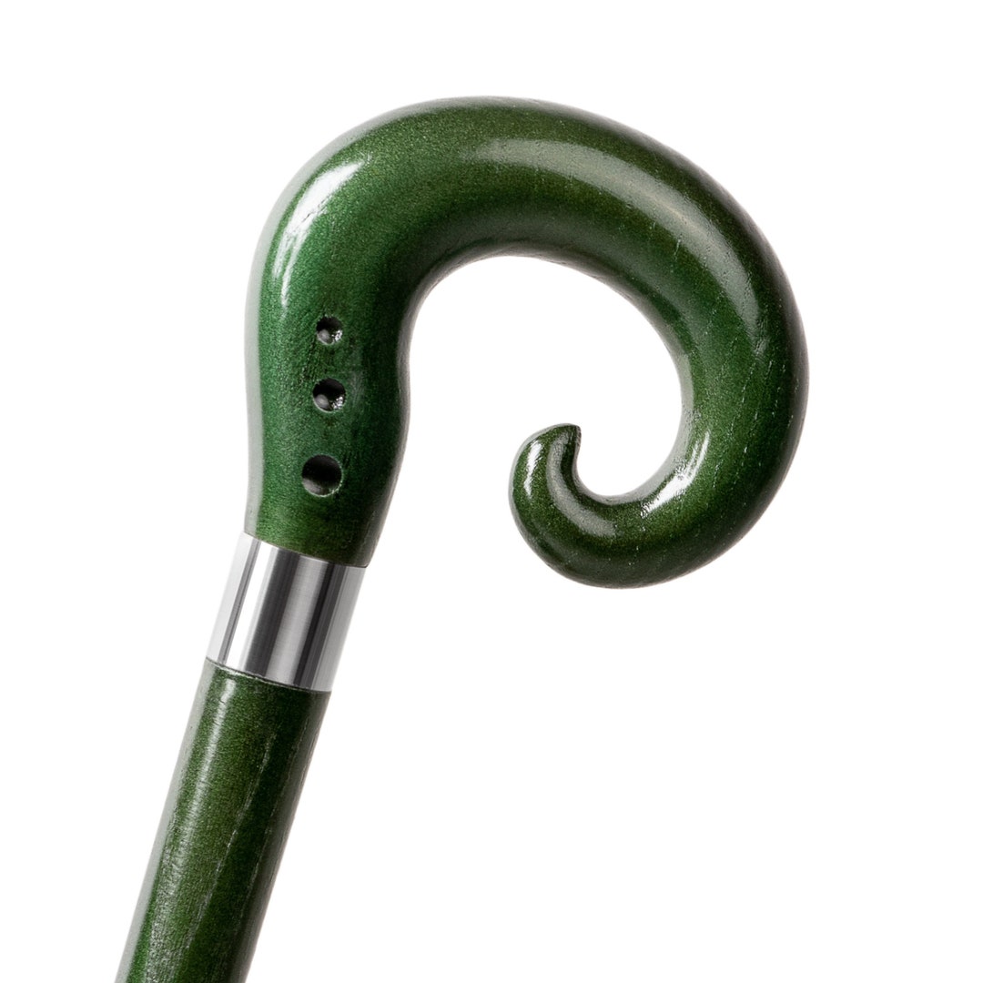 Artisan Walking Cane for Men Color Green Designer Walking - Etsy