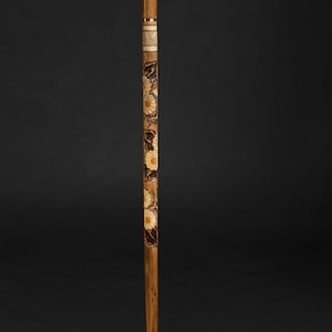 Walking Cane for Ladies Chamomile Flower, Hand-carved Pretty Cane With ...