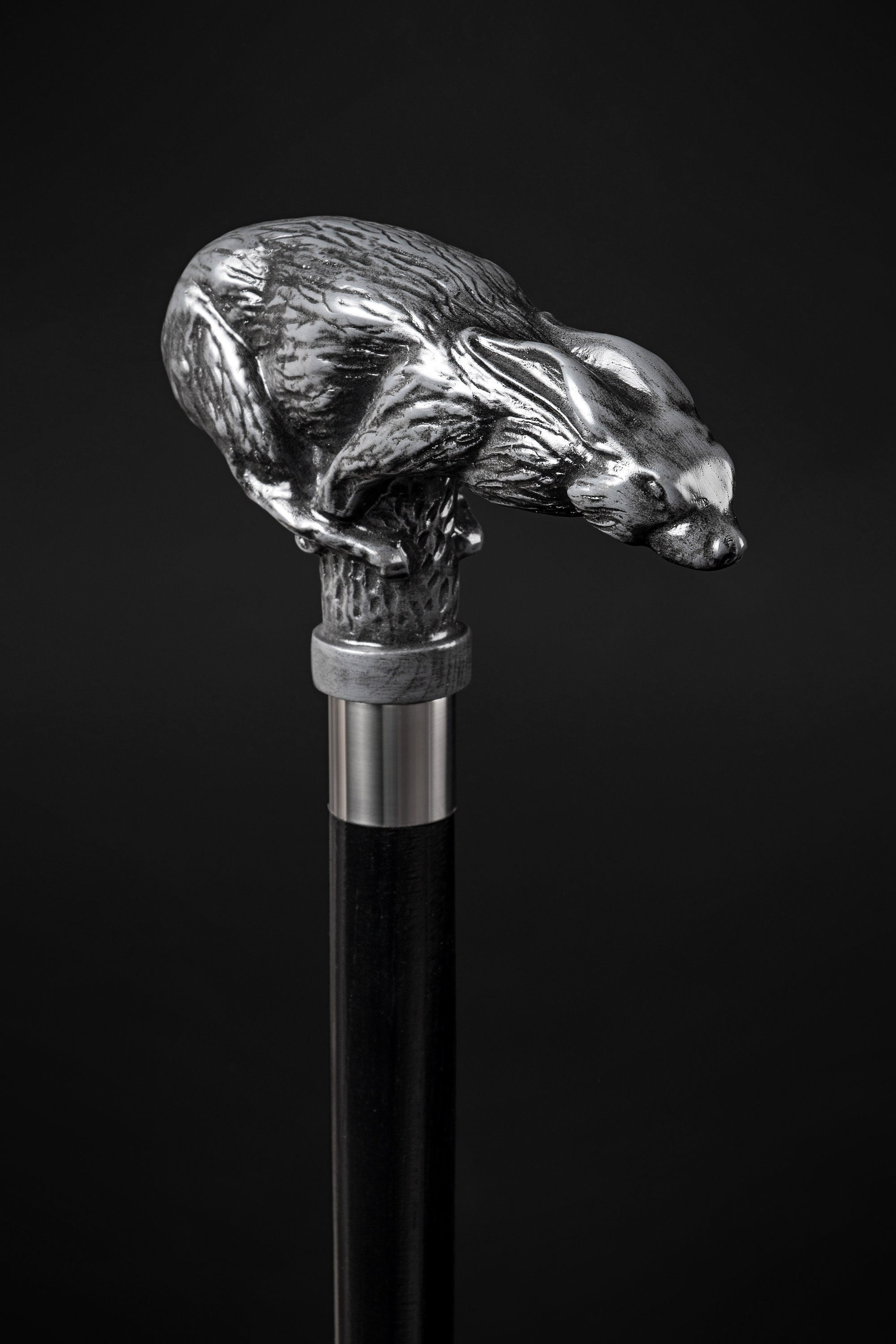 Victorian Rabbit Walking Cane Wooden Rabbit Head Walking | Etsy