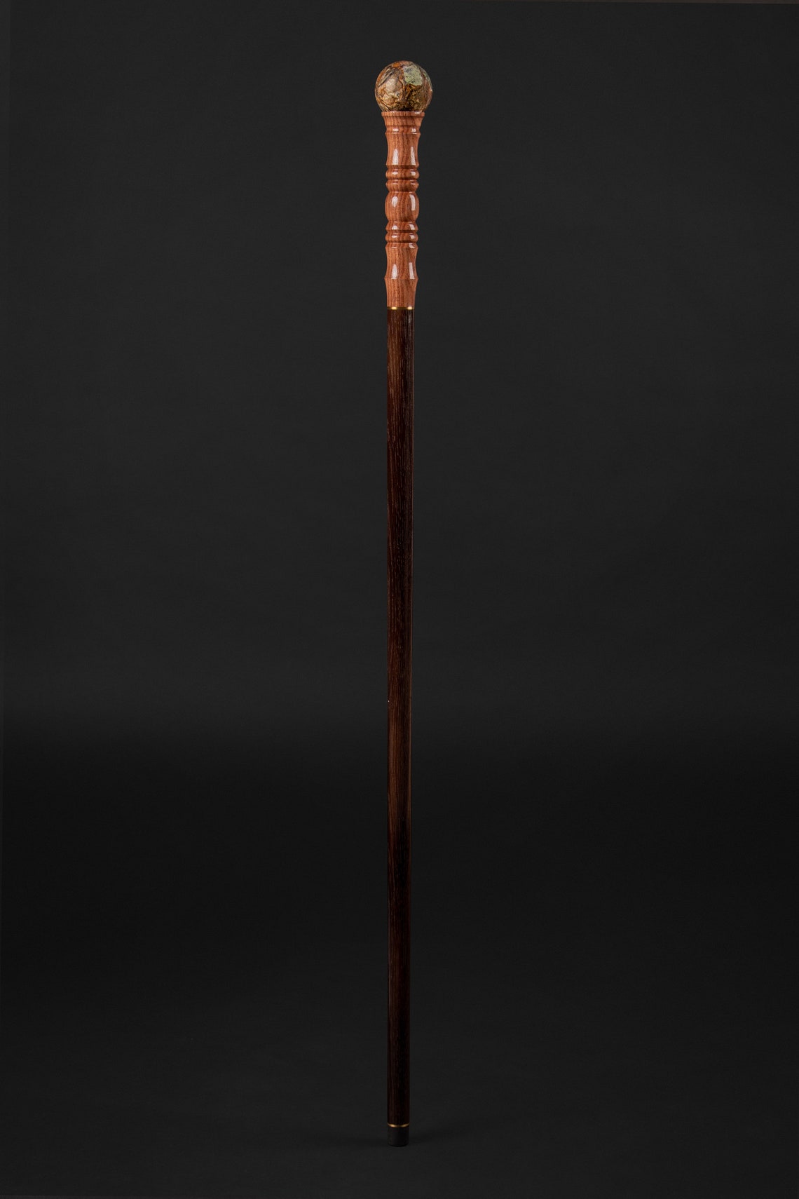 Sophisticated Look Knob Walking Cane Handle Boulder Opal Stone ...