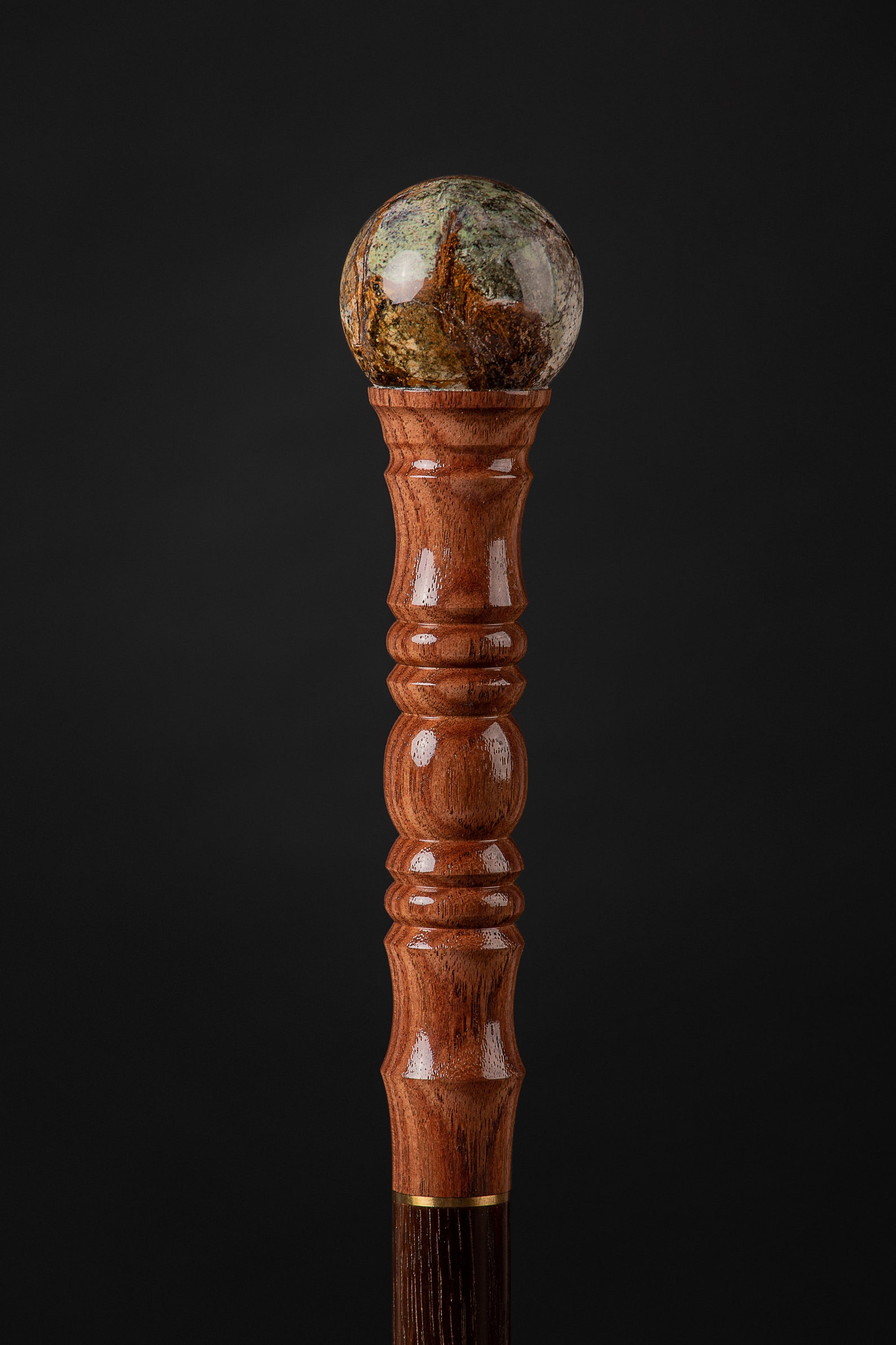 Sophisticated Look Knob Walking Cane Handle Boulder Opal Stone | Etsy