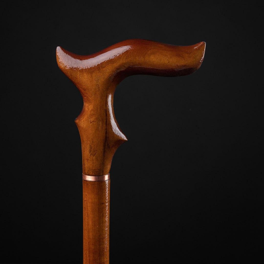 Hand Carved Red Canes and Walking Sticks for Women - Ergonomic Handle ...