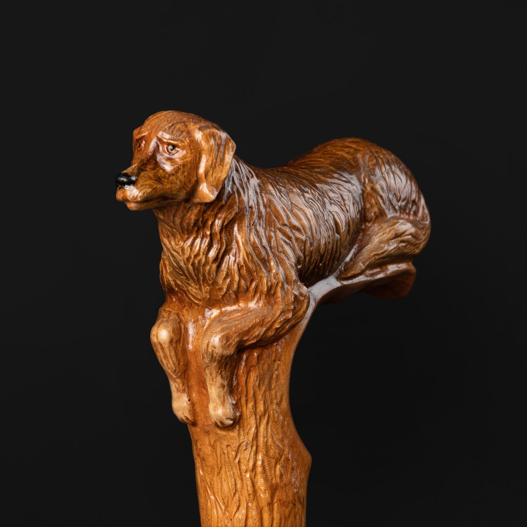 Comfort Grip Golden Retriever Walking Cane, Ergonomic Walking Stick ...