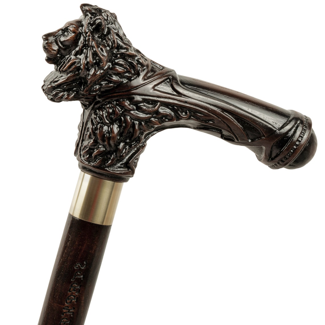 Hand Carved Lion Head Walking Cane Unusual Crazy Walking - Etsy