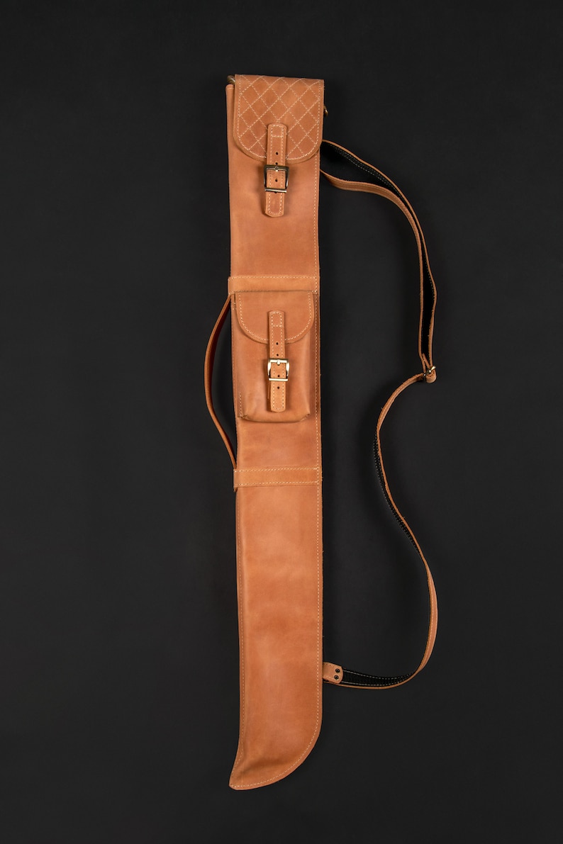 Walking Stick Bag Case Pouch Natural Leather Walking Cane - Etsy