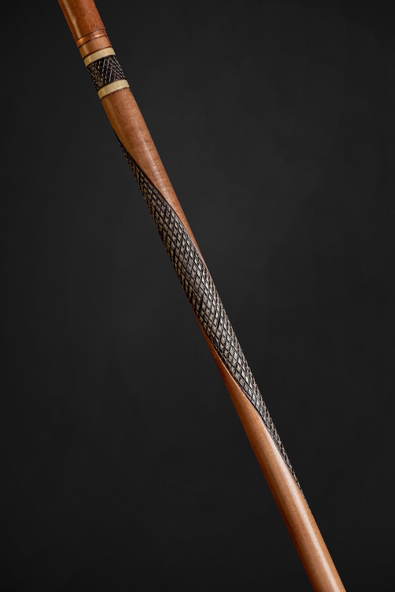 Walking Cane for Men's Fancy Handle Alligator Crocodile Wooden Walking ...