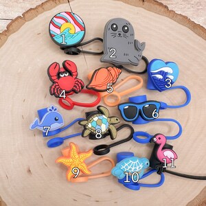 TUMBLER STRAW TOPPER Tumbler Accessories Straw Cover Fits 10mm Straw ...