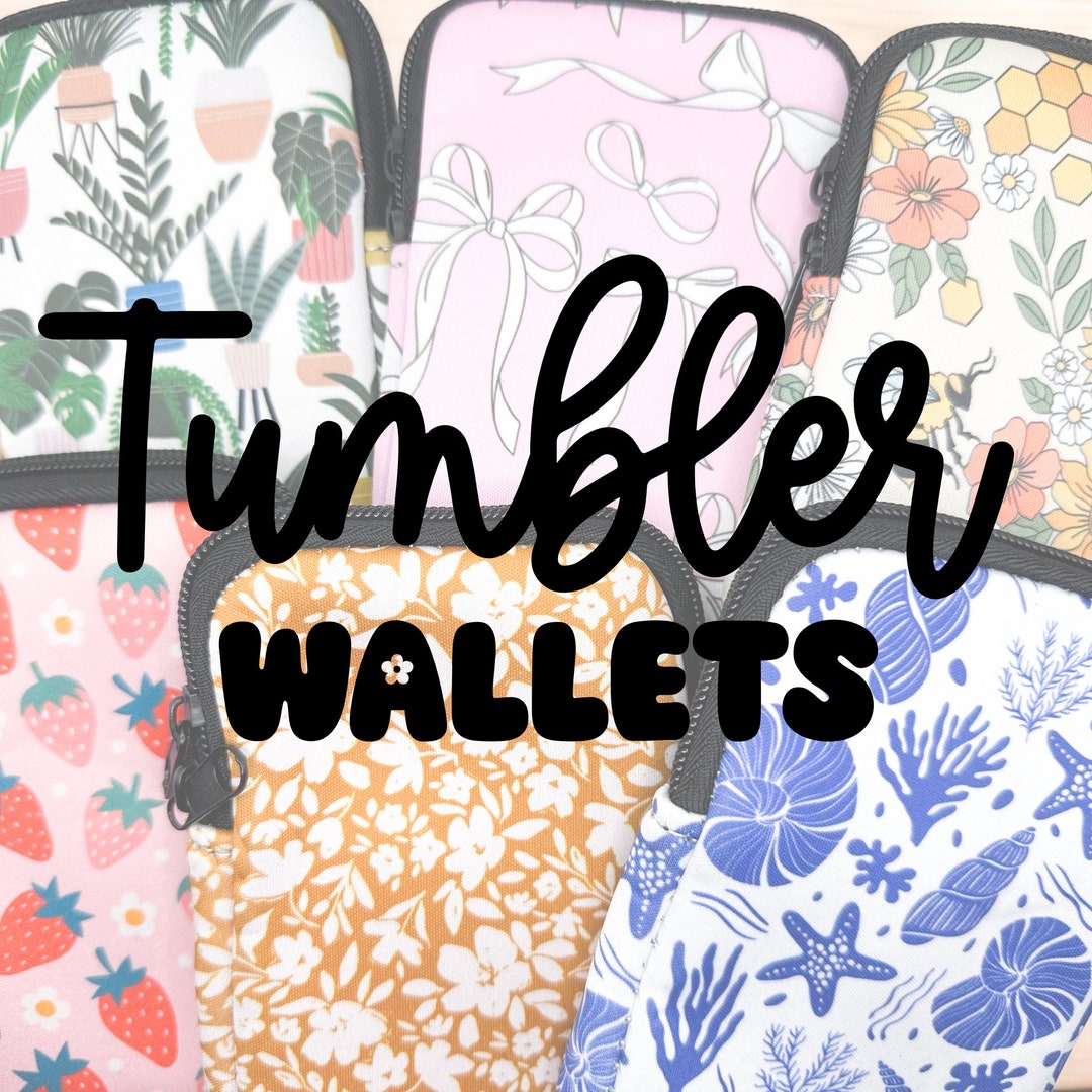 TUMBLER WALLET POUCH | Tumbler Accessories | Neoprene Tumbler Fanny ...