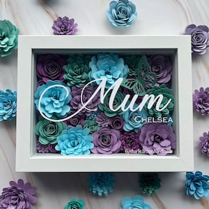 Mothers Day Shadow Box Mum Shadow Box Personalised Shadow Box Frame ...
