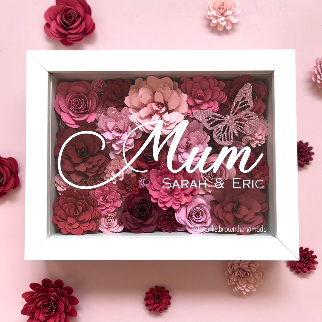 Mothers Day Shadow Box Mum Shadow Box Personalised Shadow Box Frame ...