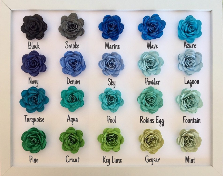 Initial Flower Shadow Box Personalised Flower Frame | Etsy